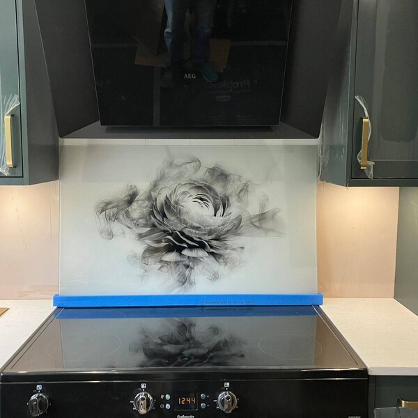 Kitchen Splashback Dak Stone Texture Granite Marble Tempered Glass ...