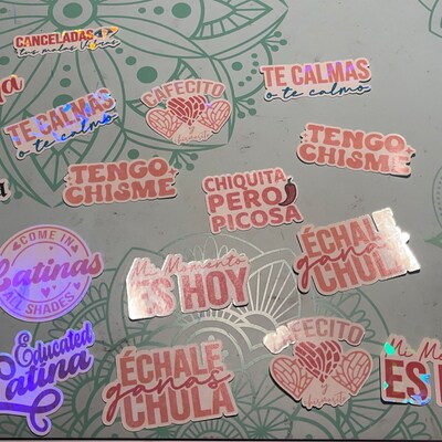 Latina Stickers SVG PNG Bundle Chingona Sticker Svg Latina Af Sticker ...
