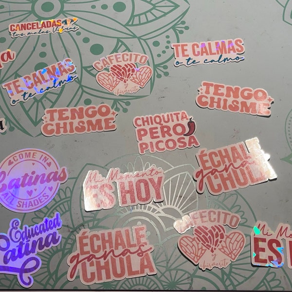 Latina Stickers SVG PNG Bundle | Chingona Sticker Svg | Latina Af ...