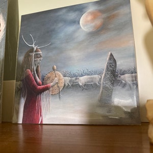 Deer Mother / Yule Card / Winter Solstice / Christmas Card - Etsy