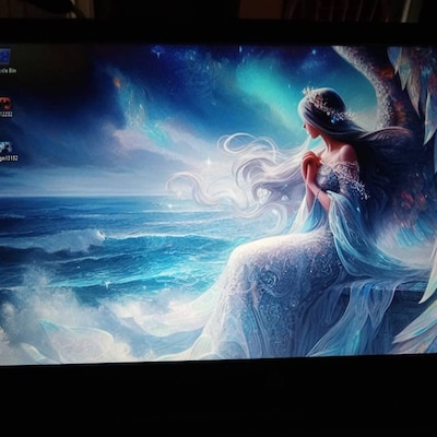 Aesthetic Angel Computer Wallpaper Desktop Laptop Background Digital ...