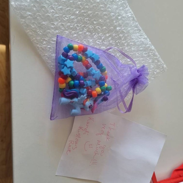 Mlp Kandi Necklace. Multiple Styles. Rave EDM EDC Rainbow PLUR Festival ...