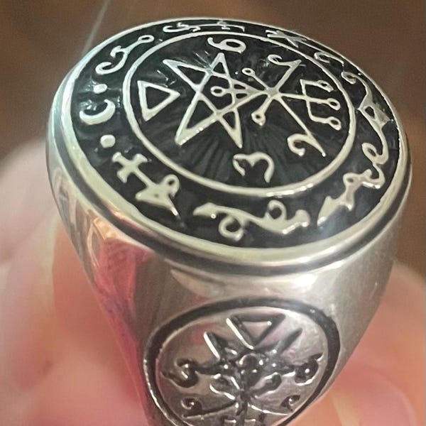 Seal of Lilith Ring Lilith Talisman Lilith Ring 925 Sterling Silver - Etsy