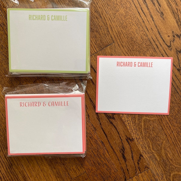 Personalized Kids Stationary Set With Custom Name, Colorful Fun Fonts ...