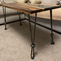 Solid 1" Round Rebar Coffee Table Leg Set of 2 -coffee Table Legs ...