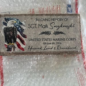 Personalized Horse Pony Memorial Stone. 8x4 Stone Brick. Burial Marker ...