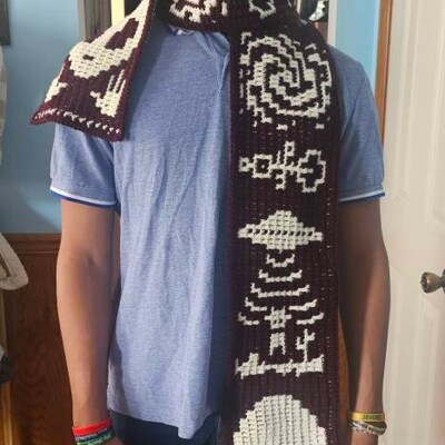 Sos Scarfmania Aliens Mosaic Crochet Pattern Collection - Etsy