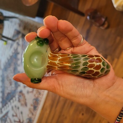 Chocolate Donut Glass Pipe Cute Hand Pipe Donut Pipe Unique Pipe Cute ...