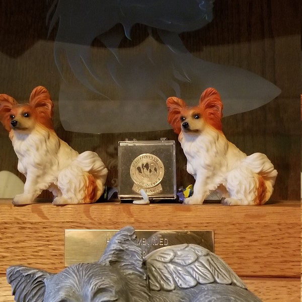 Papillon Angel Dog Statue - Continental Toy Spaniel - Papillion ...