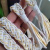 Threefold Handfasting Triple Cord Set - Ivory & Pink - Three Cords ...