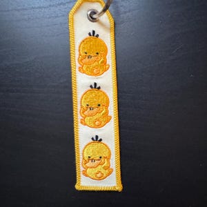 Cute Cat Embroidered Tag Keychain Kawaii Neko Jet Tags tamago, Sakura ...