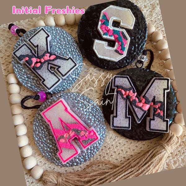 Alphabet Letters Freshie Vent Clips Silcone Mold for Car Freshies ...