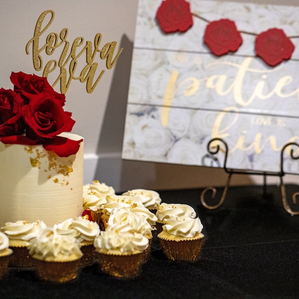 Foreva Eva Wedding Cake Topper, 6.5"w Inches - VERSION 2, Forever ...