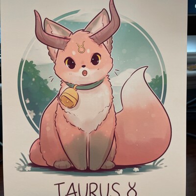 Zodiac Foxes Stickers And/ or Prints 6x8/a5 or 8x10/a4 - Etsy