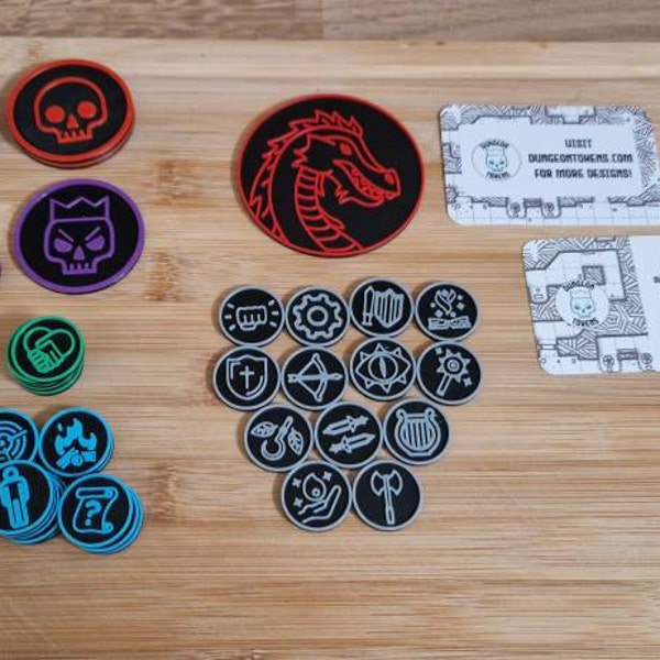 DND Condition Ring Set (65) - Status Effect Markers - Etsy