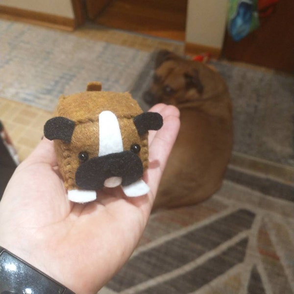 Cube Critter: Boxer Dog- Cube Shaped Plush Animal With a Small Belly ...