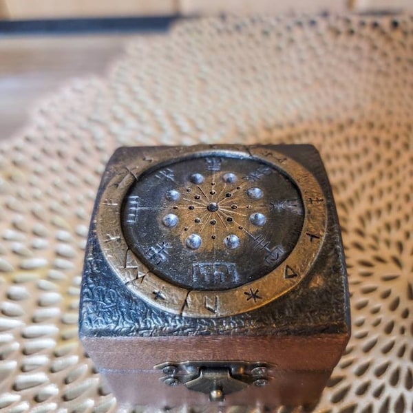 Viking Ring Box With Norse Vegvisir Viking Compass Nordic Jewelry Box ...
