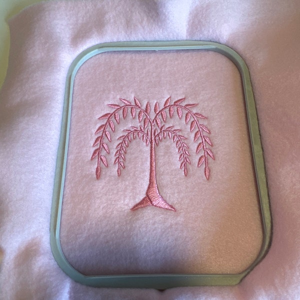 Weeping Willow Tree Machine Embroidery File Design - 4 X 4 Inch Hoop ...