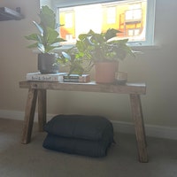 Rustic Wooden Display Bench - Etsy UK