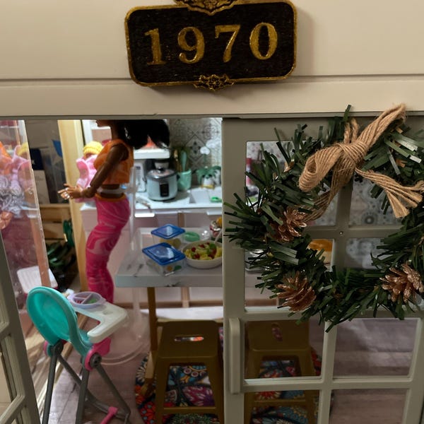 Very Large Roombox - 2 Walls - 1:6 Doll Corner Dollhouse Room, Room for ...