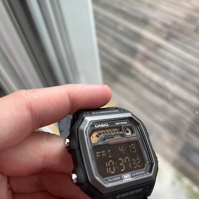 Casio Watch Modified Custom Casio Mod Vintage Stealth Black Digital ...