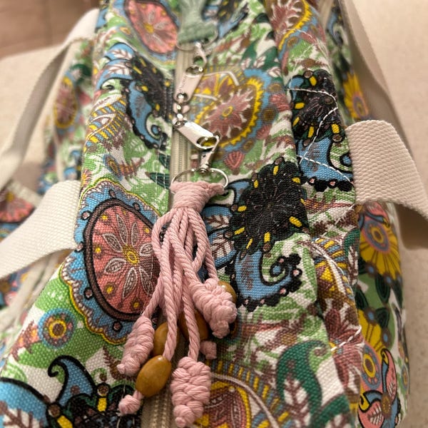 Beaded Macrame Leaf Keychain/end Knot Keychain/keychain/gift Idea/key ...