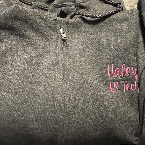 Custom Jacket, Personal Embroidered Hoodie, Custom Embroidered Monogram ...