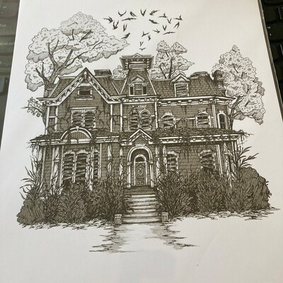 Creel House Stranger Things Spooky House Wall Decor Fine Art Print - Etsy