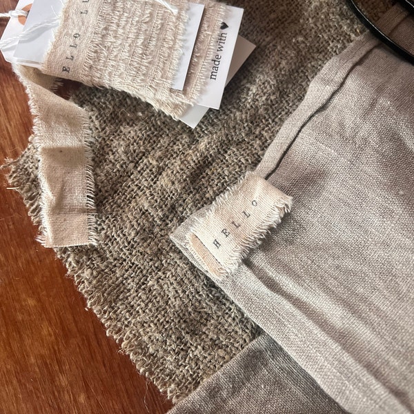 EXTRA Heavy Pure Linen Fabric, Heavy Weight, Undyed, Stonewashed 400 ...