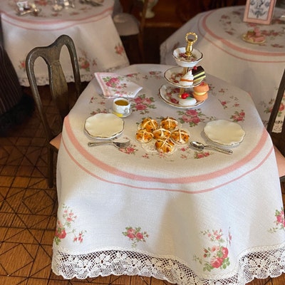 Miniature Dollhouse Tablecloth for the Kitchen Table/ 1/12 Scale - Etsy