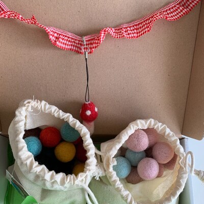 100% Wool Felt Balls With Beads 50 Pcs 1 Inch 23mm Pure - Etsy