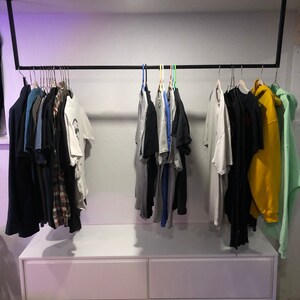 Ceiling Clothes Rack// Clothing Rack // Ceiling Rack // Ceiling Storage ...