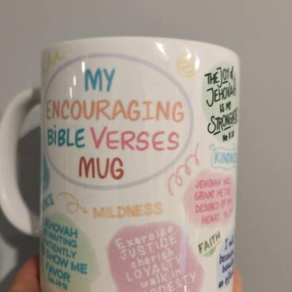 JW Personalized Bible Verse Mug Encouraging Bible Verses Philippians 4: ...