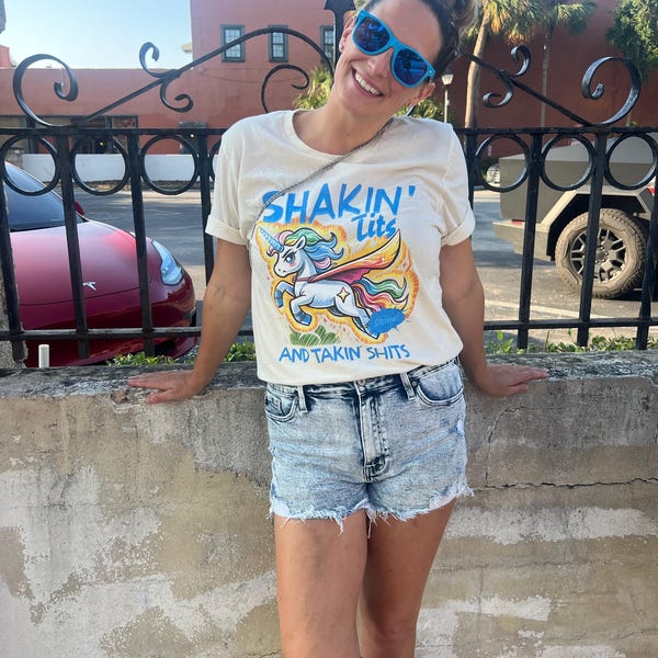 Shakin' Tits and Takin' Shits, Gag Gifts for Her, Matching Party Girl ...