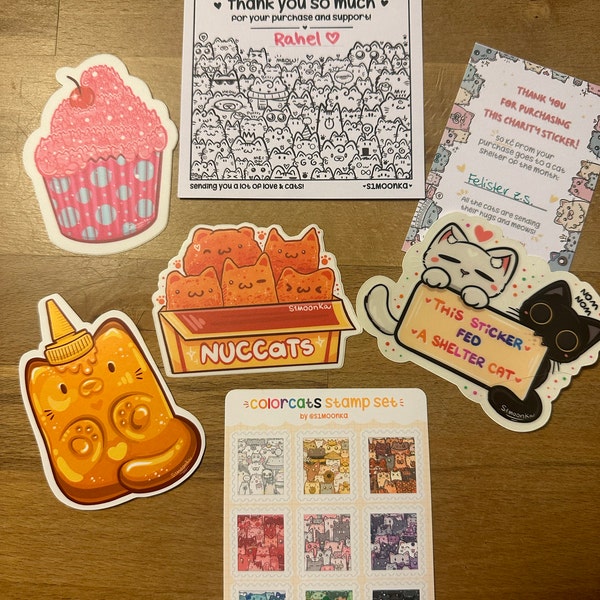 Bunch of Gingerbread Cats Art Print Cute Art Prints Cat Illustration ...