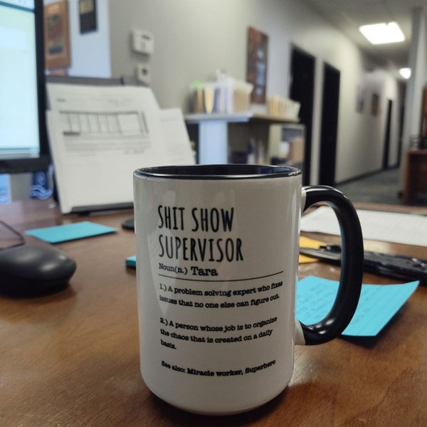 Shit Show Supervisor Mug, Shit Show Supervisor Gift, Shit Show ...