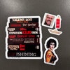 Horror Book Stack Vinyl Sticker | Horror Book Stickers | Stephen King ...