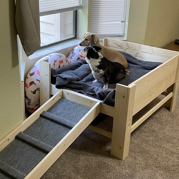 The Original-handmade Wood Dog Bed Platform the "sassy"-for Your Dog ...