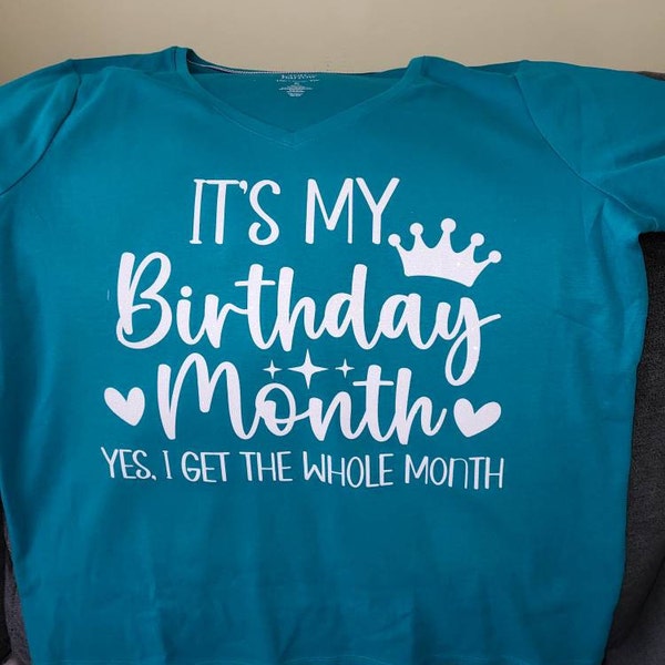 Birthday Month SVG | Happy Birthday SVG | Birthday Queen SVG | Birthday ...
