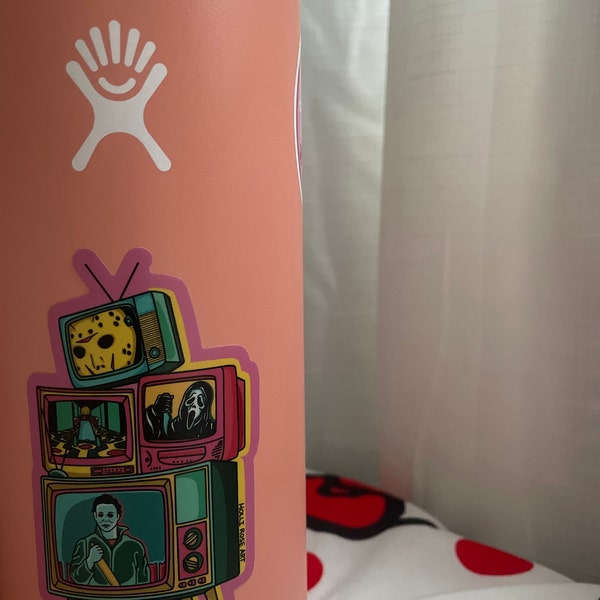 Horror Art Sticker, TV Sticker Decal, Classic Horror Stickers, Pop Art ...