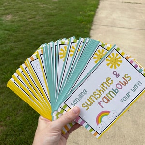 Happy Mail for Students (sunshine & Rainbows) - Postcard for Students ...