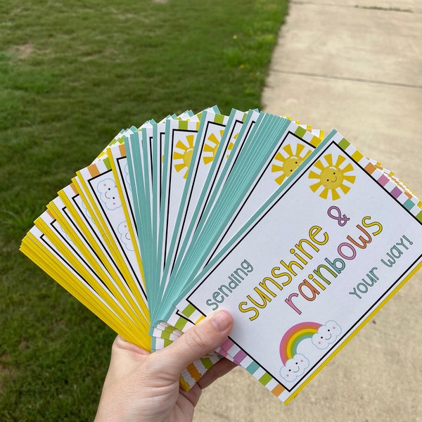 Happy Mail for Students (sunshine & Rainbows) - Postcard for Students ...