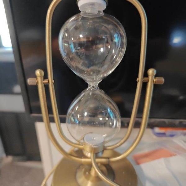 Custom Engraving Refillable Metal Hourglass Personalized Empty ...