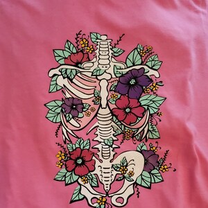 Human Skeleton Svg Floral Ribs Svg Pelvis Svg Bones Ai Torso | Etsy