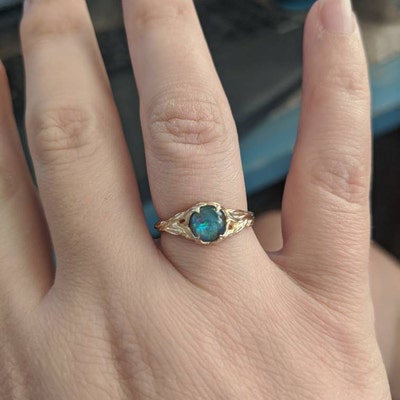 Labradorite Ring tika Gold Twig Engagement Ring, Leaf & Branch Nature ...