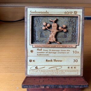 Custom Wooden Pokemon Cards | Etsy