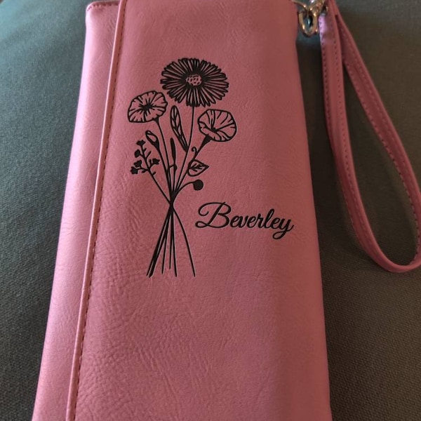 Birth Month Flower Engraved Manicure Set, Custom 7-piece Manicure and ...