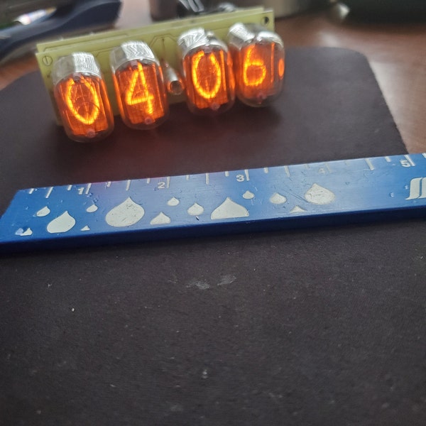 Nixie Tube Clock in 12 Amber ,fallout Style,vintage,steampunk ...