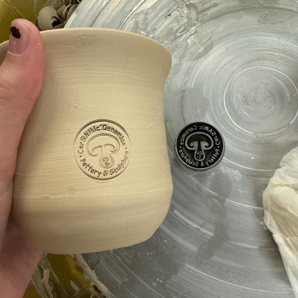 Custom Pottery Stamp, Personalized Stamp for Clay, Ceramic Stamp ...