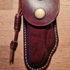 Horizontal Leather Sheath for Buck 110 Folding Hunter Knife / Buck 112 ...